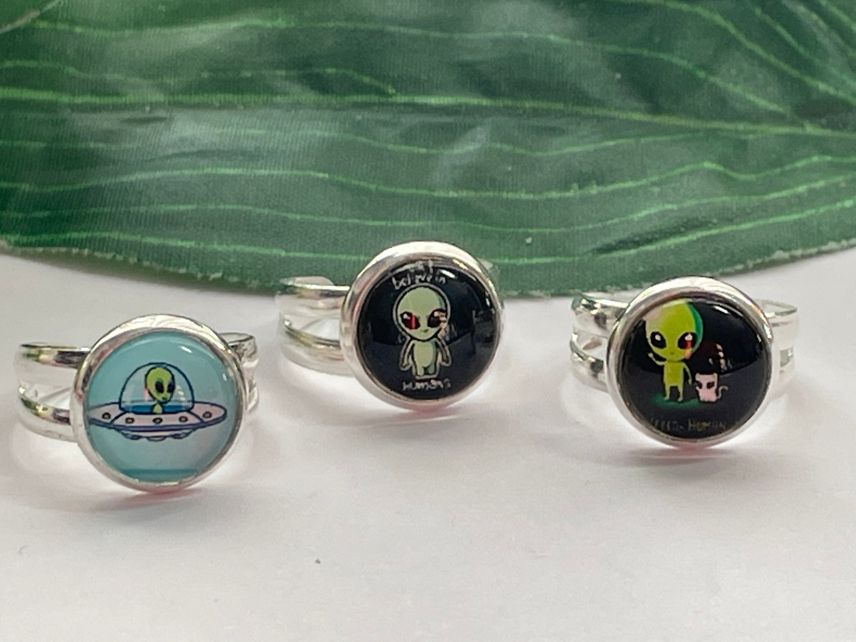 Child's Adjustable Alien Ring Kids Rings Girls - Etsy