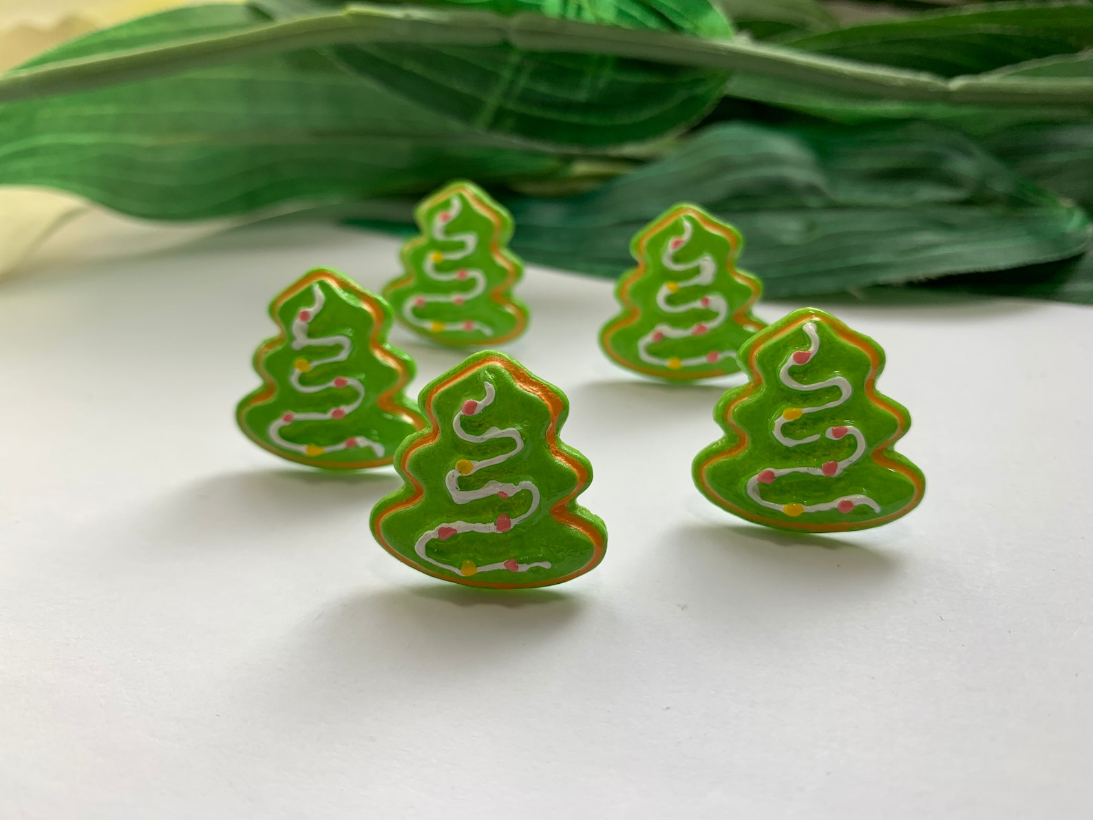 Christmas Tree Cookie Push Pins Novelty Push Pins Decorative - Etsy