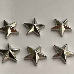 Set of 6 Mini Gold Star Magnets, Star Magnets, Fridge Magnets, Locker ...