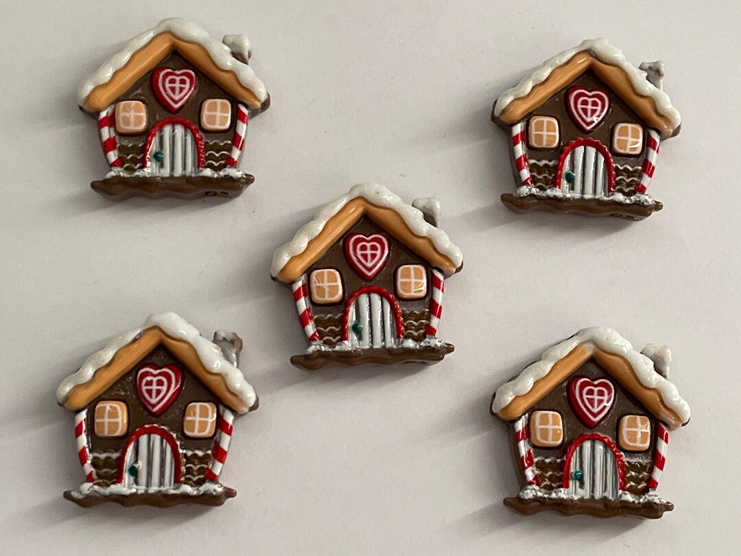 Set of Gingerbread House Magnets, Gingerbread House Magnets, Fridge ...