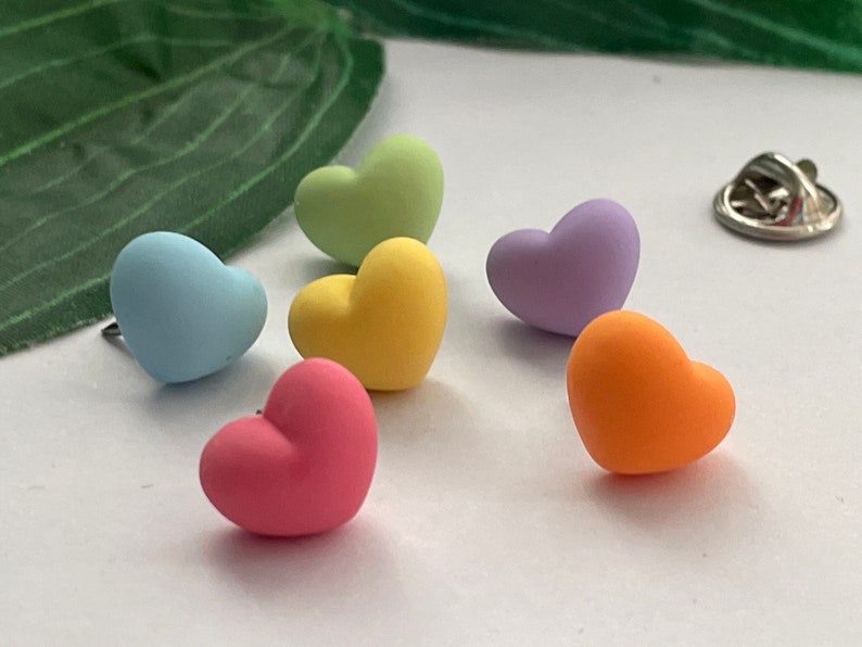 Mini Heart Lapel Pin, Heart Tie Pin, Lapel Pin, Hat Pin, Lapel Pin ...