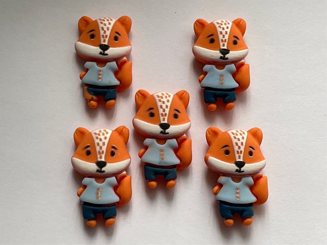 Set of 5 Fox Magnets, Fox Magnets, Fridge Magnets, Locker Magnets ...