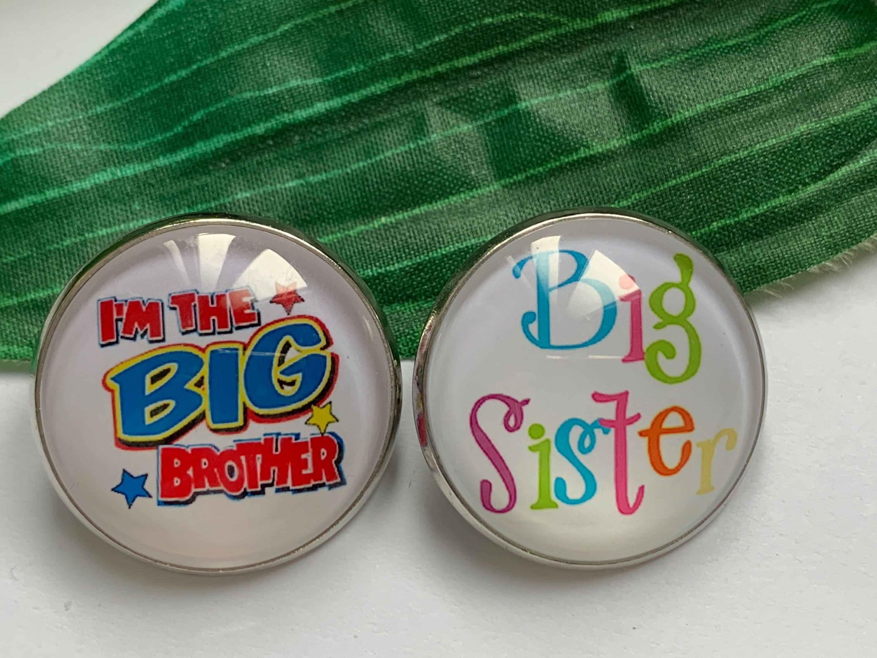 Big Sister Badge Big Brother Badge Big Sister Gifts Novelty | Etsy