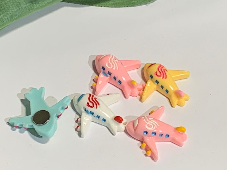 Set of 5 Aeroplane Magnets, Airplane Magnets, Fridge Magnets, Locker ...