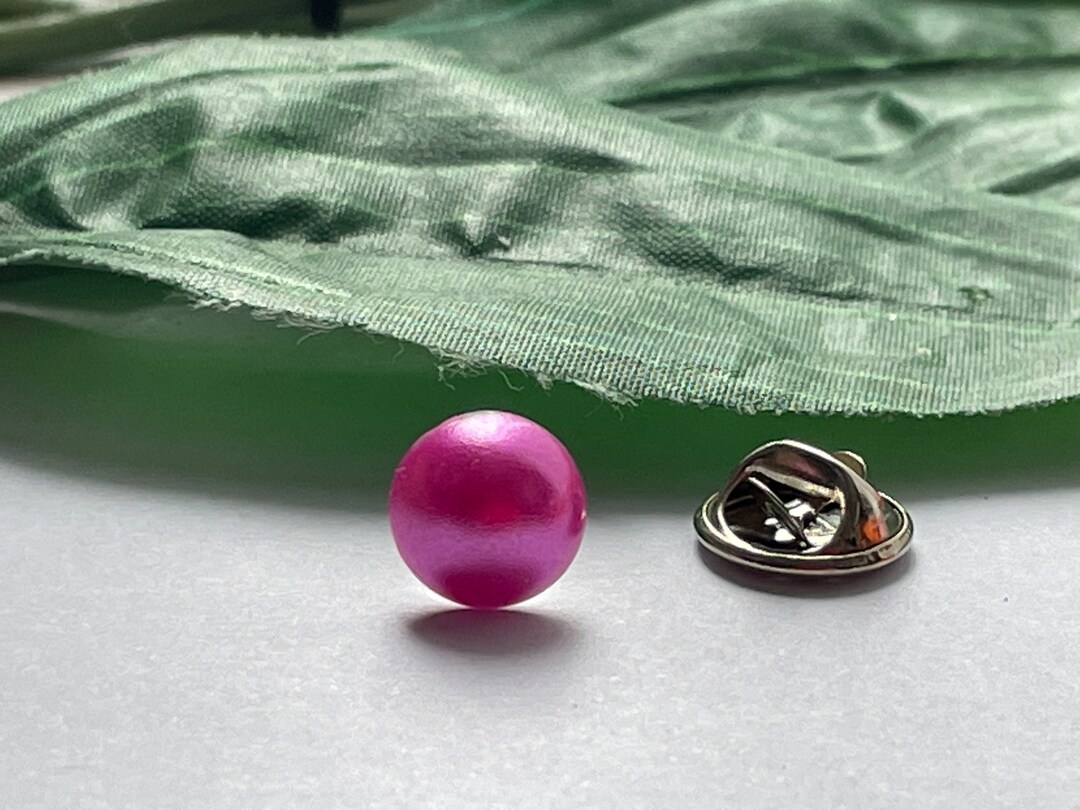 Pink Pearl Tie Pin, Pearl Tie Pin, Wedding Pearl Lapel Pin, Wedding ...