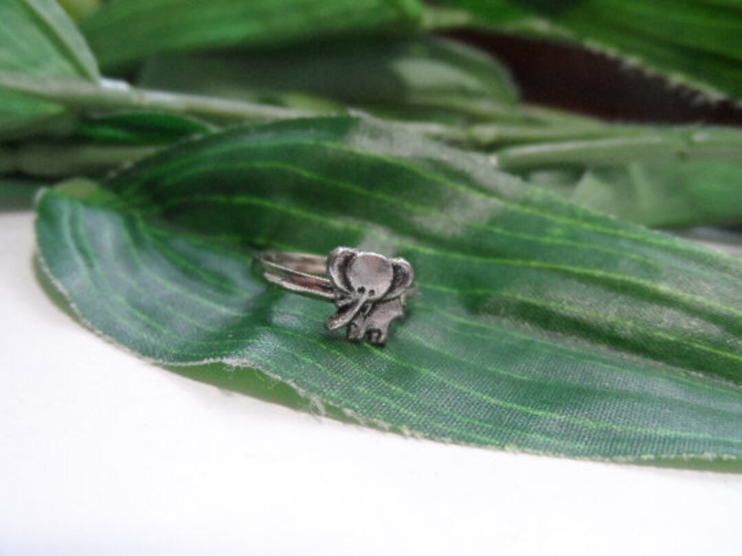 Childs Adjustable Elephant Ring, Girls Rings, Kids Rings, Adjustable ...