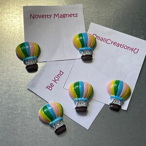 Set of 5 Hot Air Balloon Magnets Balloon Magnets Fridge - Etsy