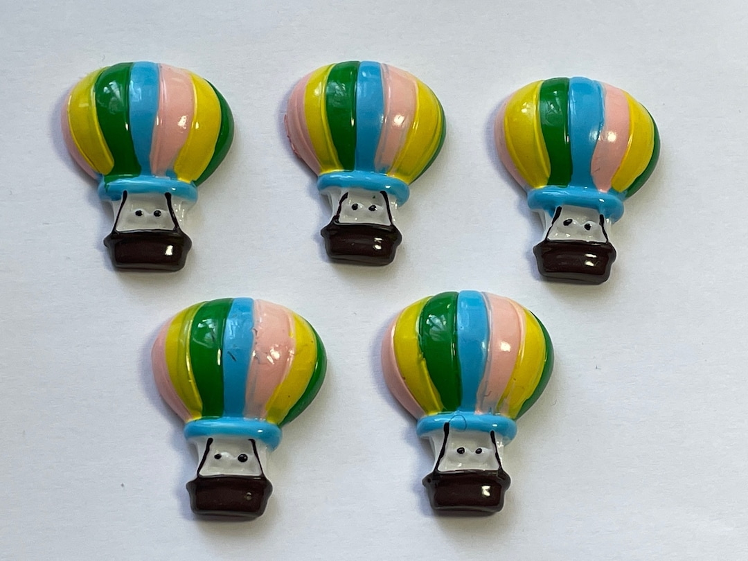 Set of 5 Hot Air Balloon Magnets, Balloon Magnets, Fridge Magnets ...