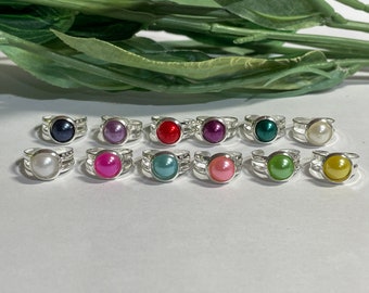 Child's Bling Heart Ring Kids Rings Adjustable Rings - Etsy UK