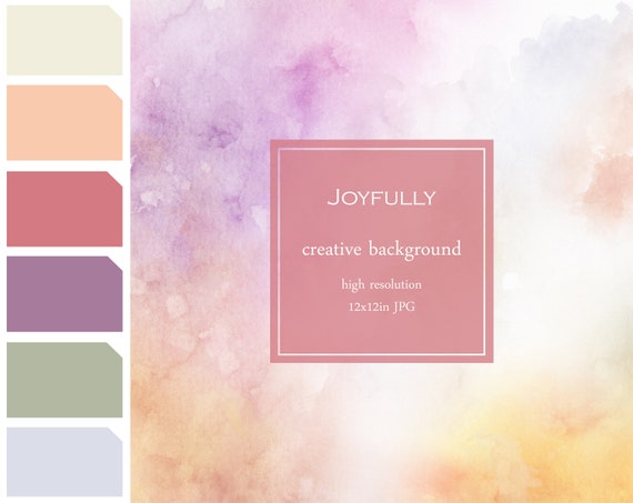 Joyfully Background Watercolor Texture Digital Paper | Etsy