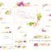 Spring Flowers Frames Clipart Set Watercolor Floral Clip - Etsy