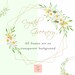 Watercolor Greenery Geometric Clipart, Floral Frames Clip Art, Crystal ...