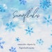 Snowflake Clipart Collection Hand Painted Winter Watercolor - Etsy