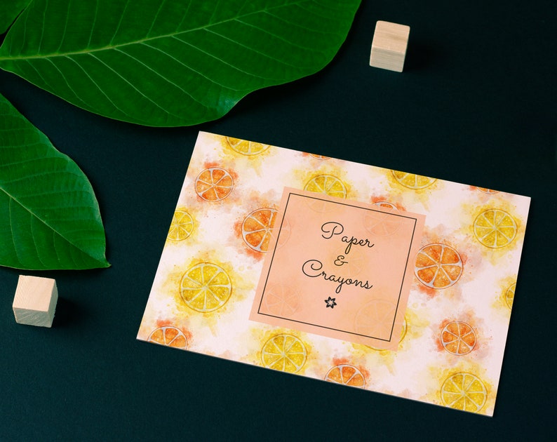 Citrus Digital Paper Seamless Pattern Floral Digital Paper | Etsy