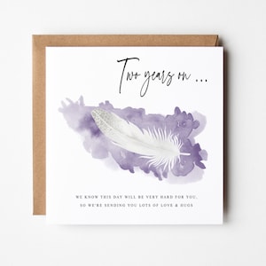 Death Anniversary Card, Memorial Card, Thinking of You, Loss ...