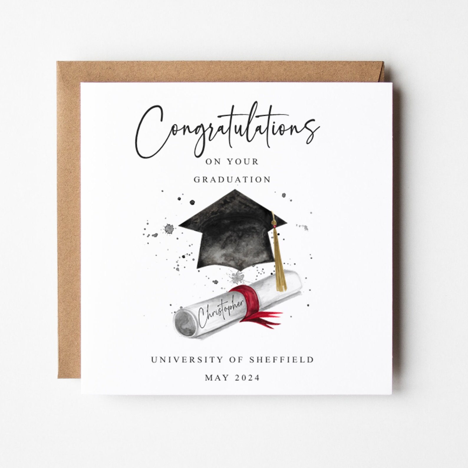 Personalised Graduation Card, Congratulations on Your Graduation ...