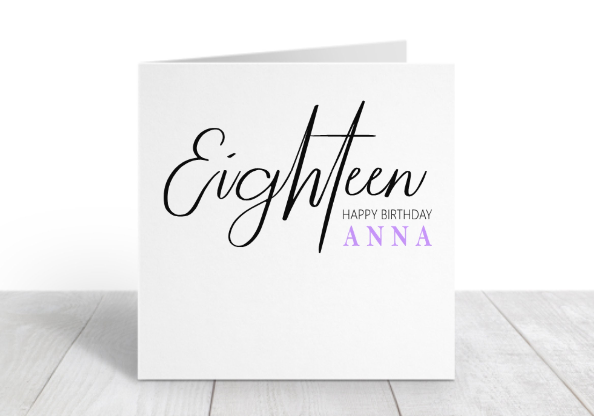 Personalised 18th Birthday Card Eighteen Birthday Card 18 | Etsy