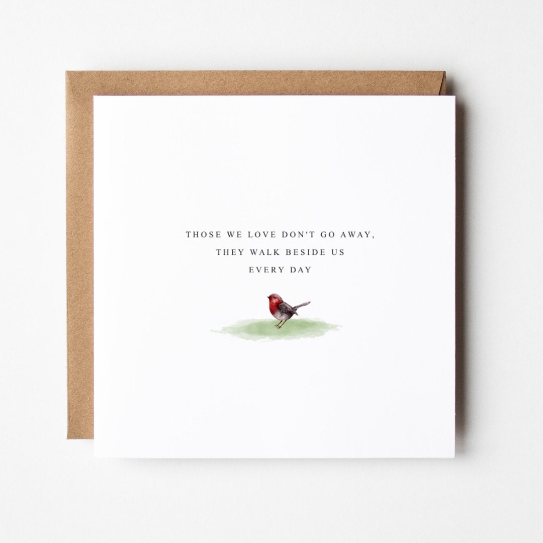 Robin Condolence Card, Deepest Sympathy, Sorry for Your Loss ...