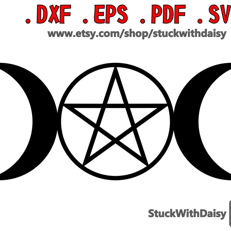Triple Moon Svg - Etsy