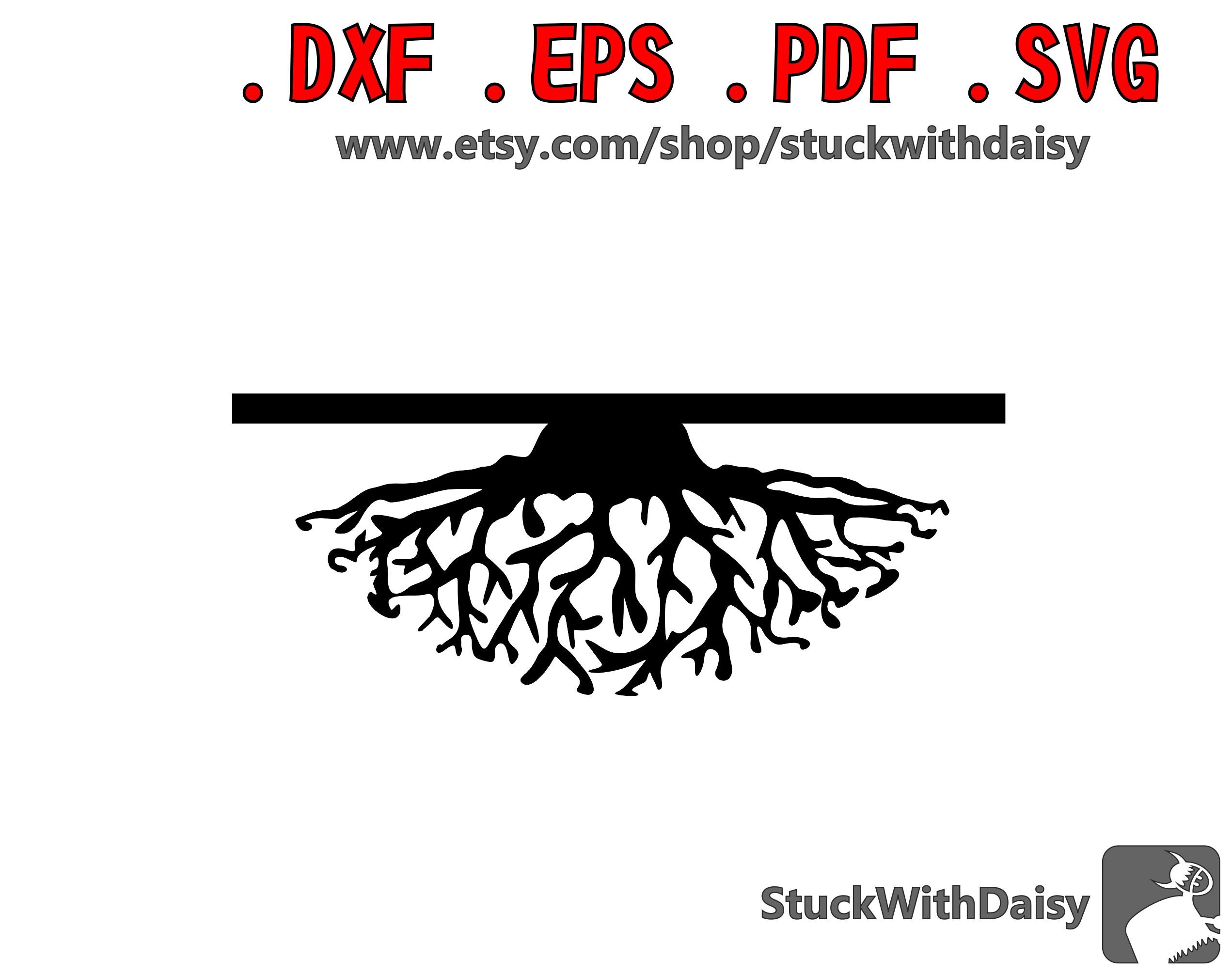 Split Tree of Life for Family Name Digital Download Vector Cricut Cameo ...