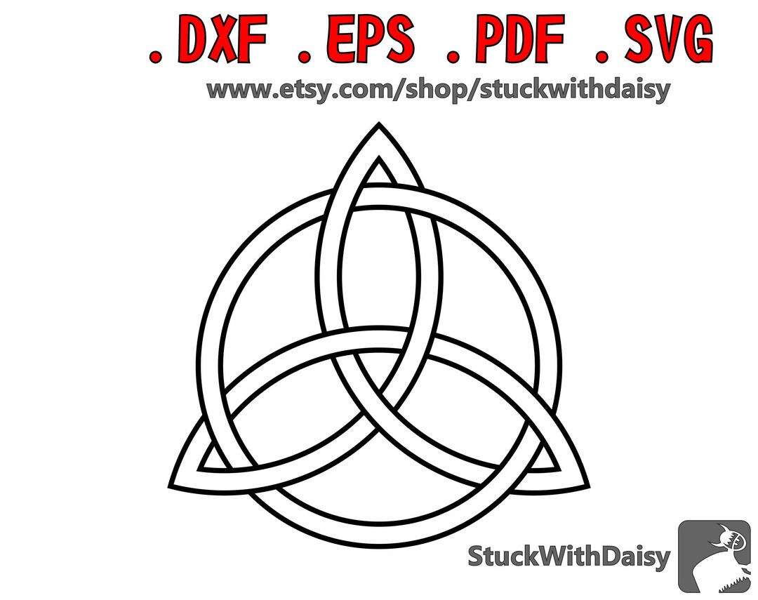 Triquetra Style 2 Triple Goddess Digital Download Vector Cricut Cameo ...