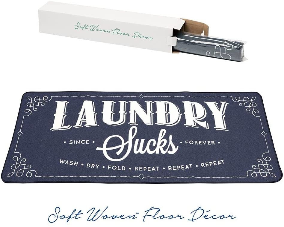 SULAND - - Soft Woven Rugs, 23"x54" Laundry Room Rug, Funny Non Slip ...