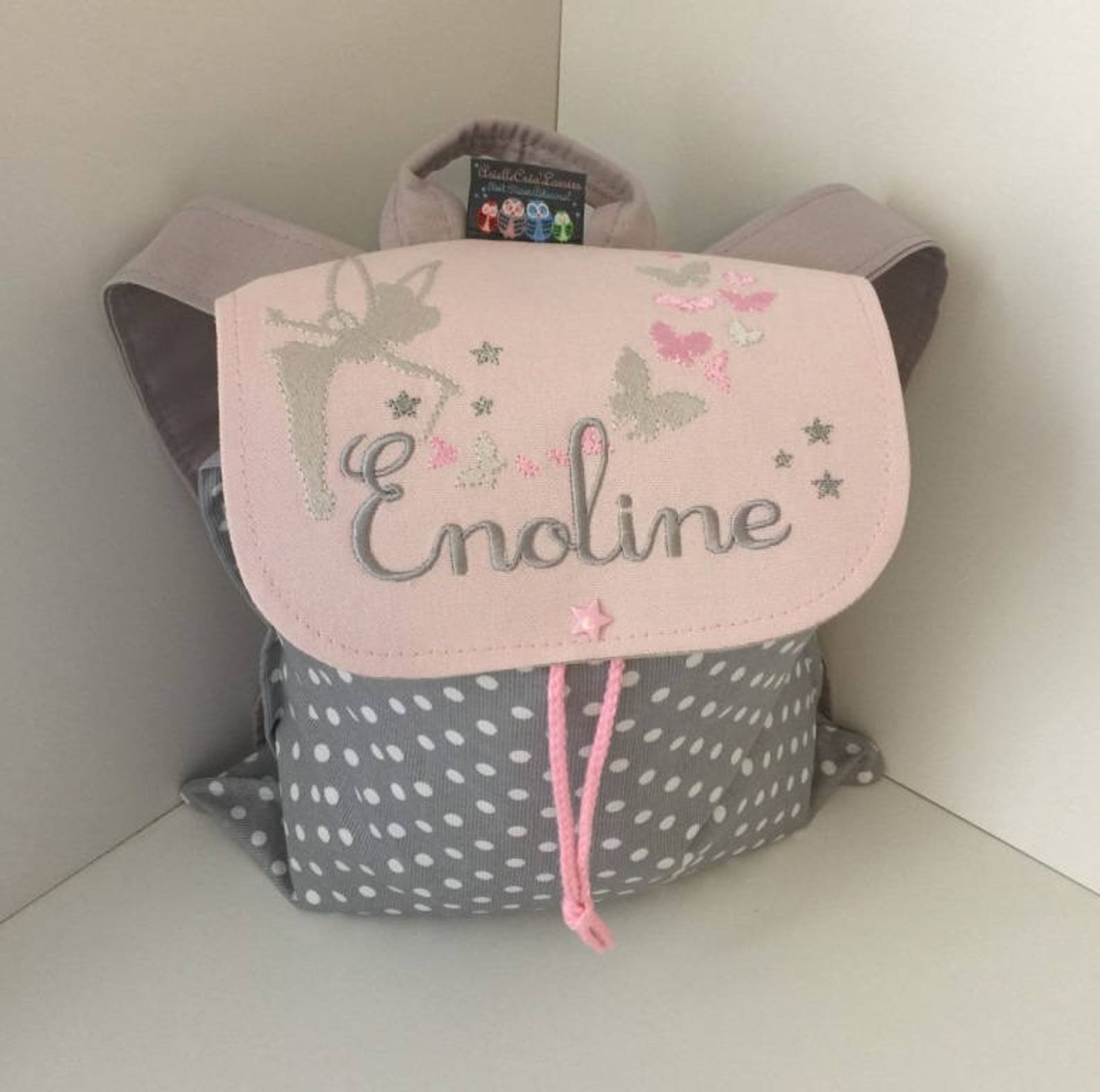 Backpack Child Girl Personalized name Pattern Size 2/3 - Etsy