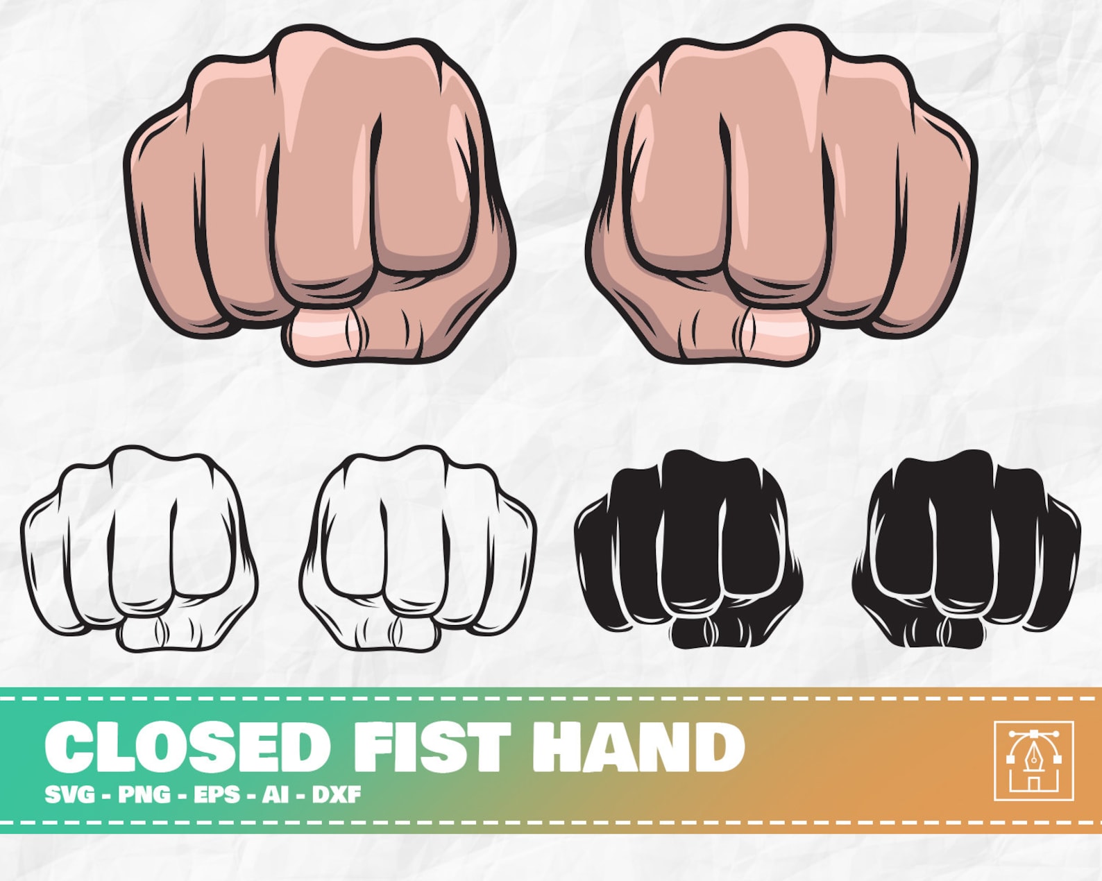 Closed Fist Hand Closed Fist Svg Hand Svg Closed Fist | Etsy
