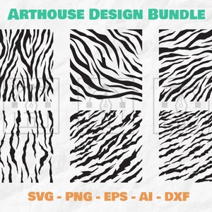 Tiger Pattern SVG Bundle, Tiger Pattern, Tiger Skin Svg, Zebra Skin ...