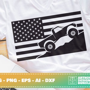 4x4 Truck USA Flag 4x4 Truck Svg off Road Truck Svg 4x4 | Etsy