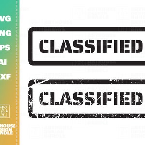 Classified Army Stencil, Classified Stamp Svg, Army Stencil Svg ...