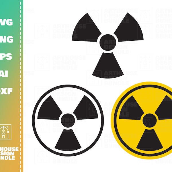 Radioactive Svg - Etsy