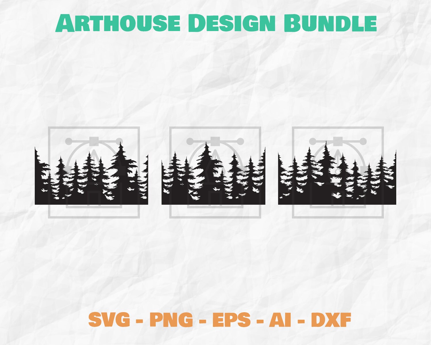 Forest Line SVG Treeline Svg Tree Svg Tree Clipart Svg - Etsy Canada