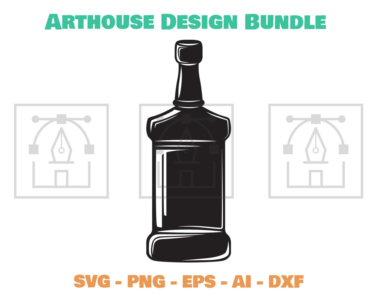 Whisky Bottle SVG Alcohol Bottle Svg Liquor Bottle Clipart - Etsy