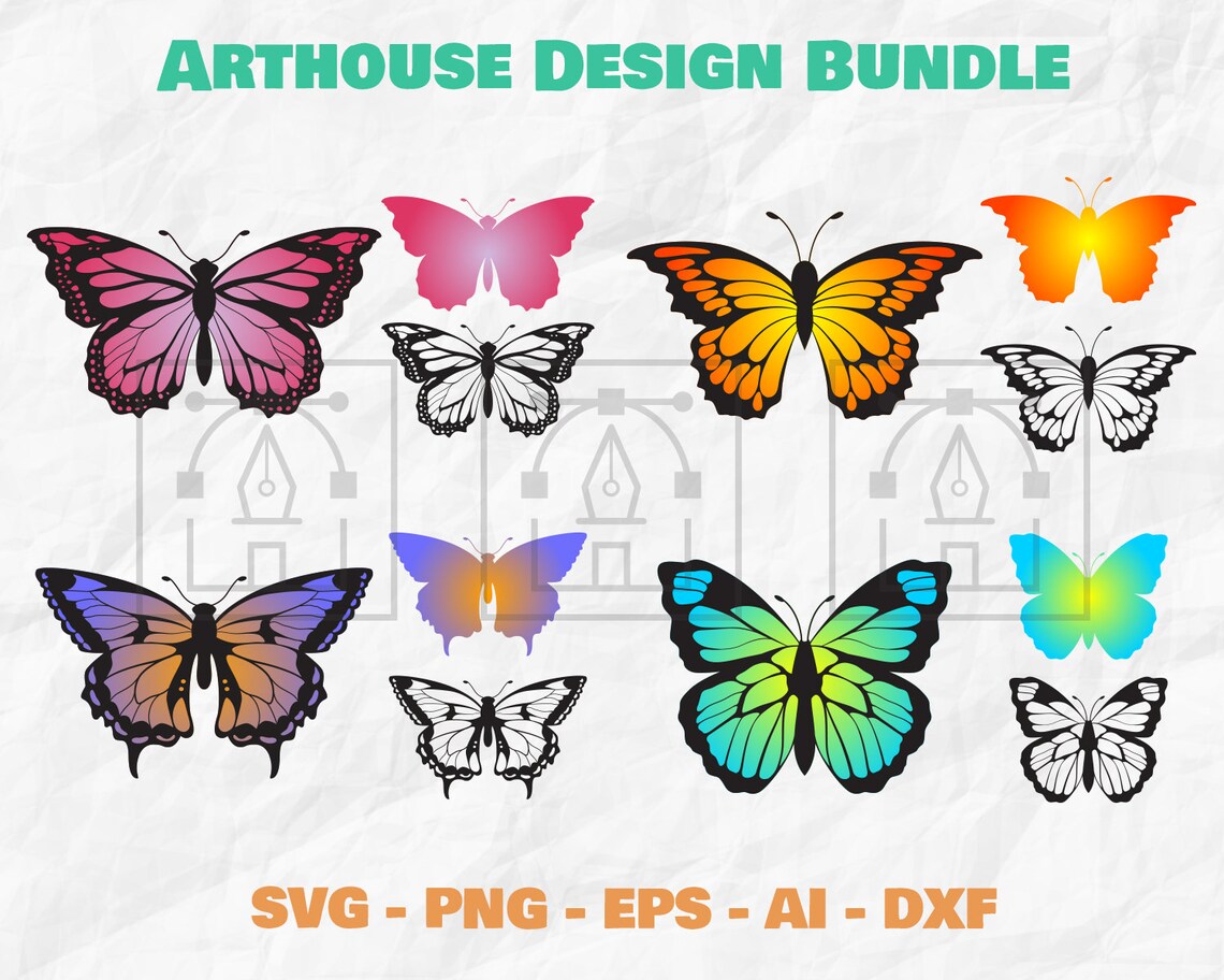 Butterfly SVG Bundle Butterfly Svg File Butterfly - Etsy