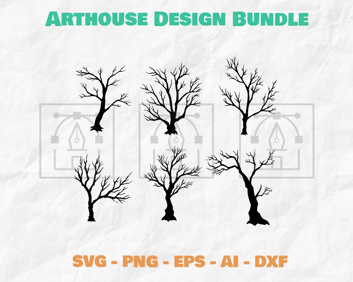 Dead Trees Bundle Dead Tree SVG Dead Tree Clipart Halloween - Etsy