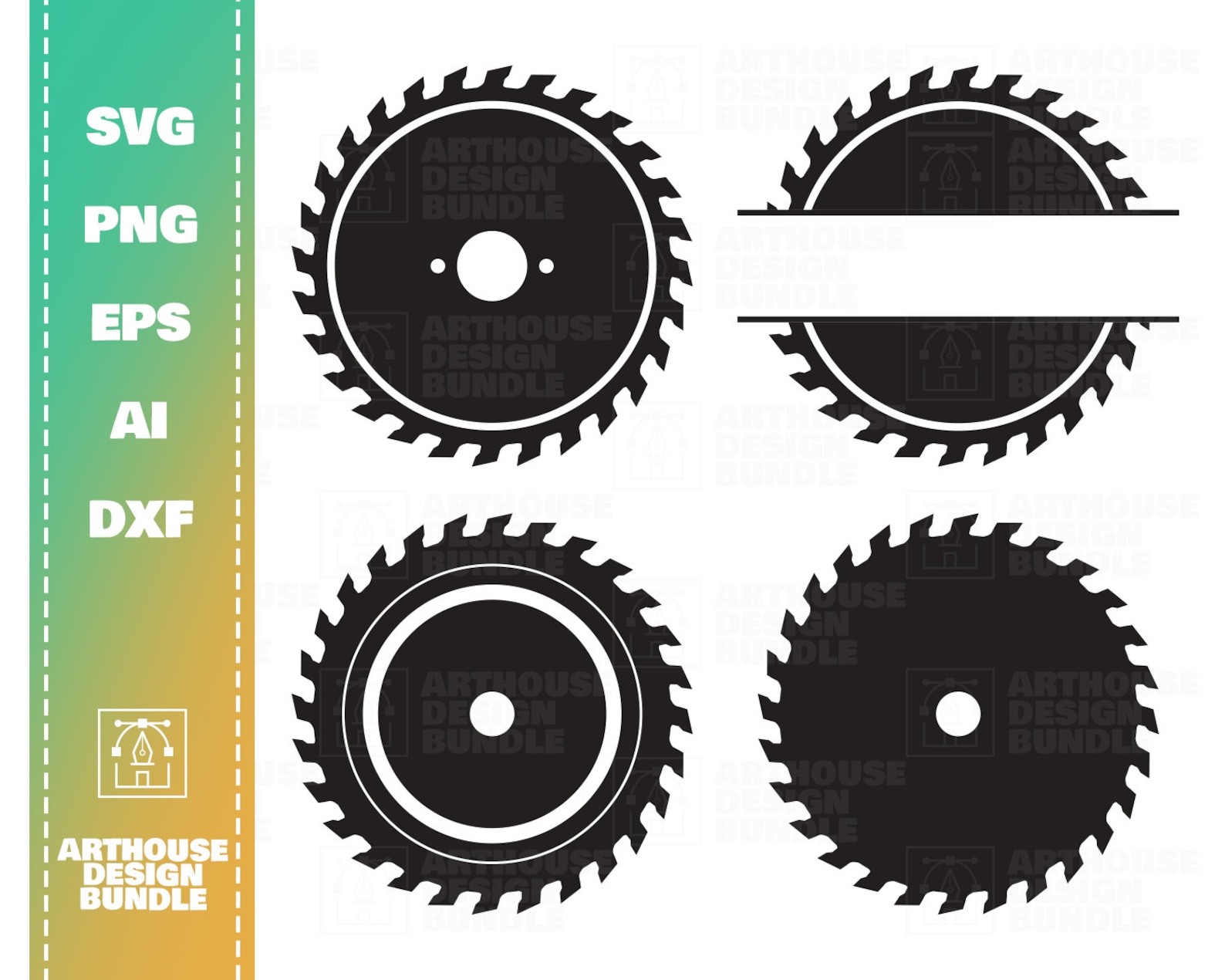 Sawblade SVG Bundle, Sawblade Clipart, Sawblade Silhouette, Saw Svg ...