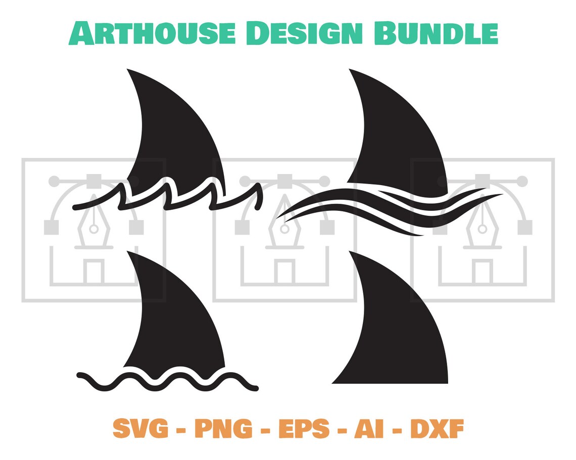 Shark Fin Clipart, Shark Svg, Shark Fin Svg, Shark Fin Silhouette, Baby ...