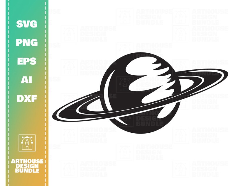 Saturn Clipart SVG Saturn Cricut Saturn Vector Saturn Svg | Etsy