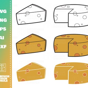 Cheese SVG Bundle, Cheese Clipart, Cheese Wheel, Cheese Cricut, Cheese ...