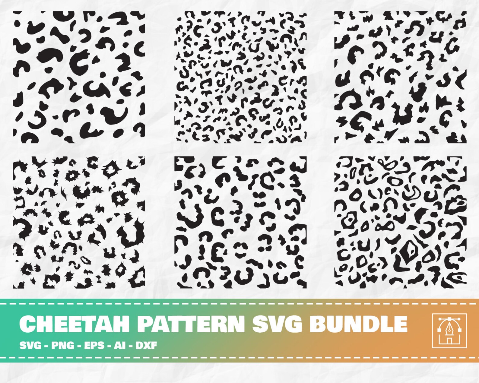 Gepard Muster SVG Bundle, Gepard Muster Clipart, Animal Pattern SVG ...