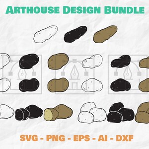 Potato Bundle SVG, Potato Clipart, Potato Svg, Potato Cricut, Potato ...