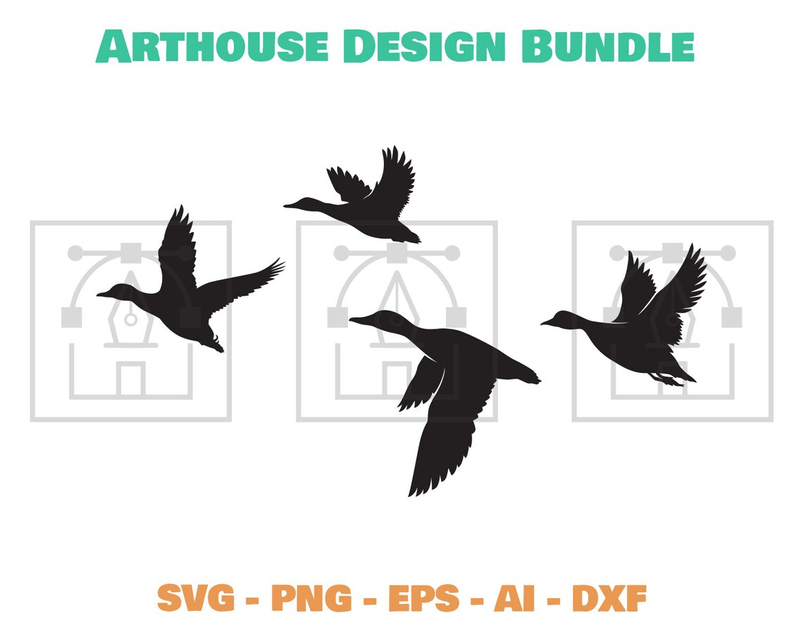 Ducks Clipart SVG Group of Ducks Plump of Ducks Ducks - Etsy