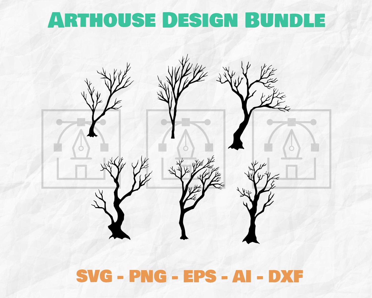 Dead Trees Bundle Dead Tree SVG Dead Tree Clipart Halloween - Etsy
