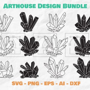 Crystal SVG Bundle, Crystal Clipart Svg, Crystal Bundle, Crystal ...