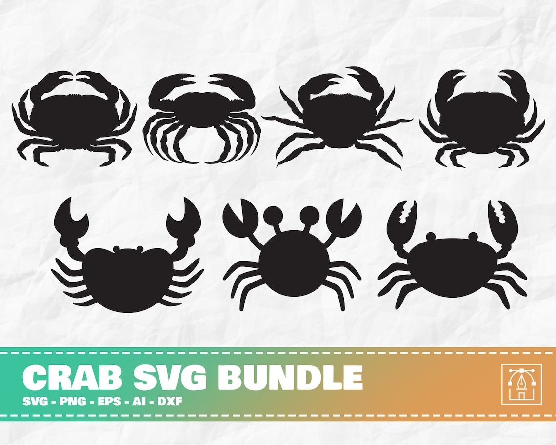 Crab SVG Bundle Summer Clipart Crab Clipart Crab PNG - Etsy