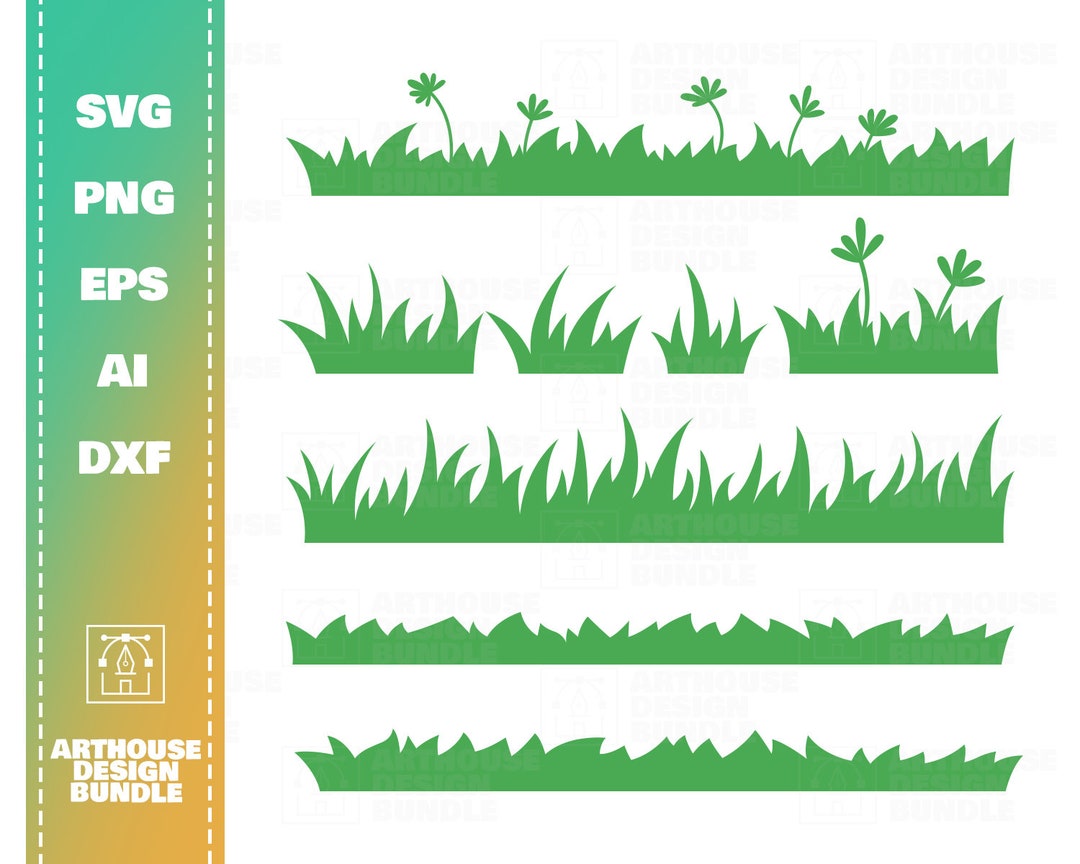 Grass SVG Bundle, Grass SVG Clipart, Wild Grass Svg, Wild Grass Border ...