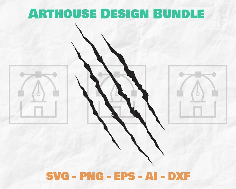 Scratch Mark SVG Claw Mark Svg Paw Scratches Svg Scrapes | Etsy