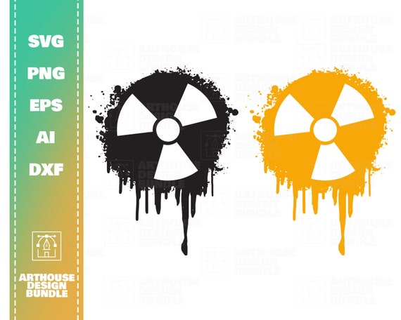Radioactive Symbol SVG Nuclear SVG Toxic Clipart Svg Poison | Etsy