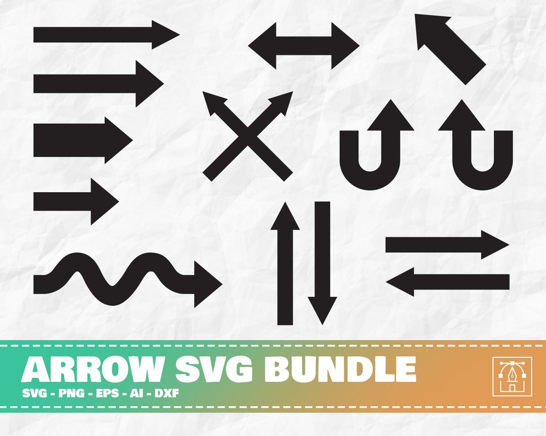 Arrow SVG Bundle, Basic Arrows Svg, Arrow Sign Svg, Arrow Shape Svg ...